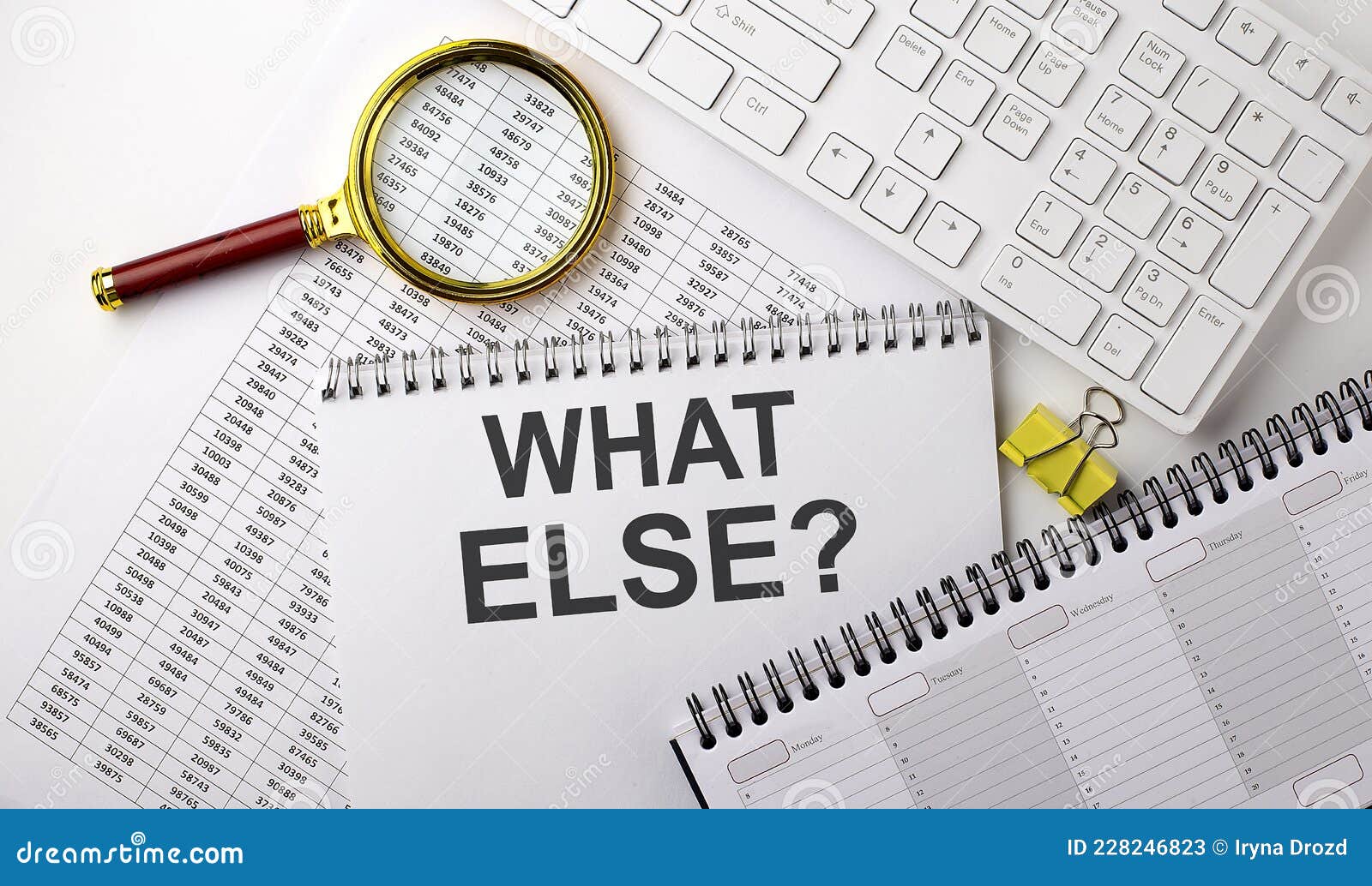 WHAT ELSE Text Written on Notebook on Chart with Keyboard and Planning ...