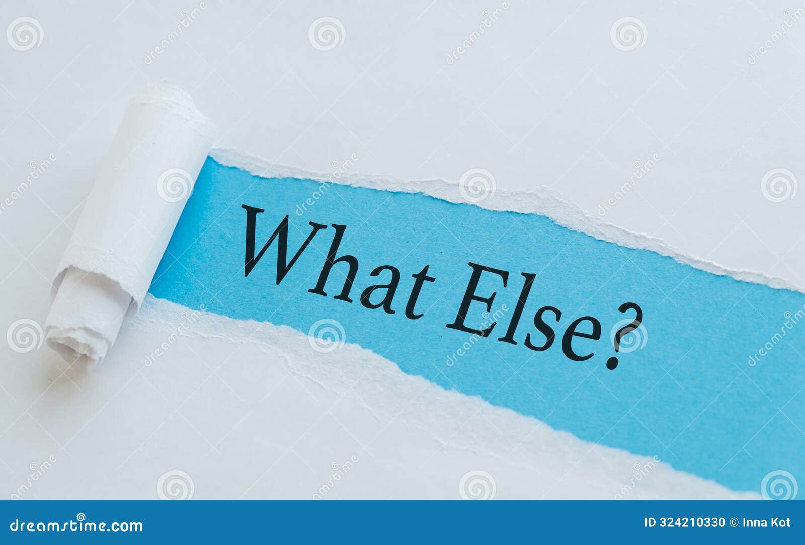 What Else Word Written Under Torn Paper Concept Stock Photo - Image of ...