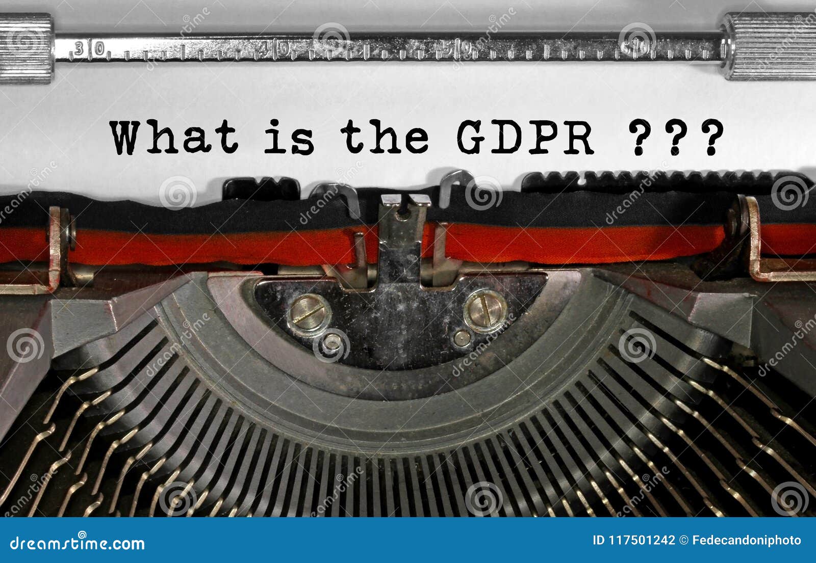 What is the GDPR Text Written with an Old Typewriter Stock Photo ... What is the GDPR Text Written with an Old Typewriter Stock Photo ...