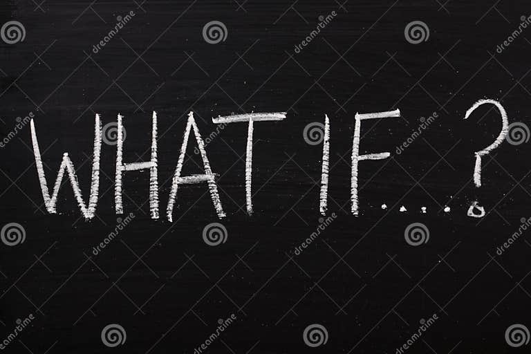 What If? stock photo. Image of asking, block, inspiration - 40221662