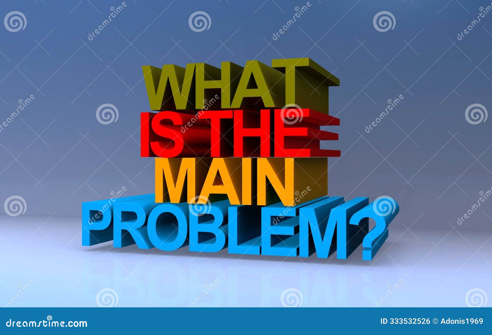 What is the Main Problem on Blue Stock Illustration - Illustration of ...