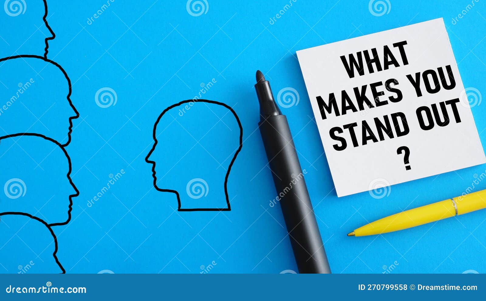 What Makes You Stand Out is Shown Using the Text Stock Photo - Image of ...