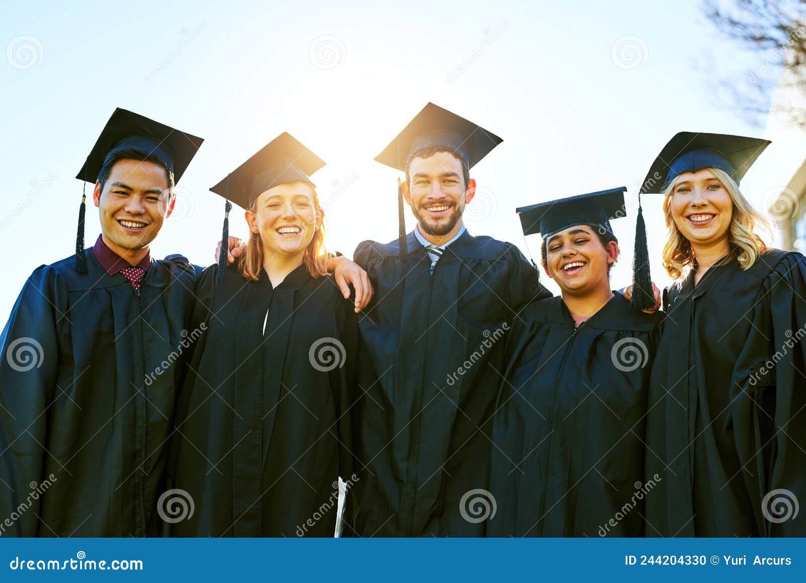 What a Milestone this is for Us. Portrait of a Group of Students on ...