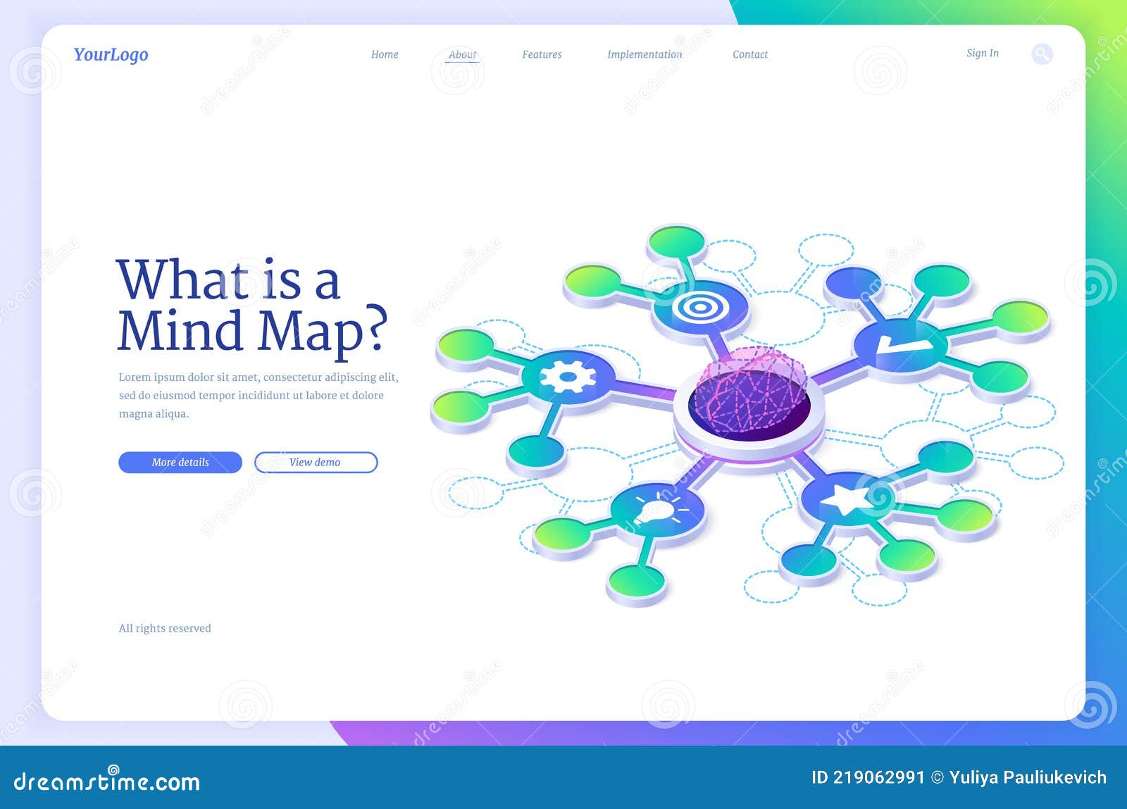 What is Mind Map Isometric Landing Page, Banner Stock Vector ... What is Mind Map Isometric Landing Page, Banner Stock Vector ...