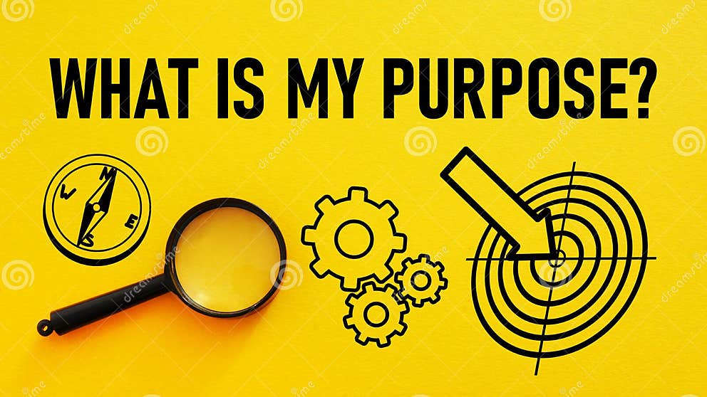 What is My Purpose is Shown Using the Text Stock Illustration ...