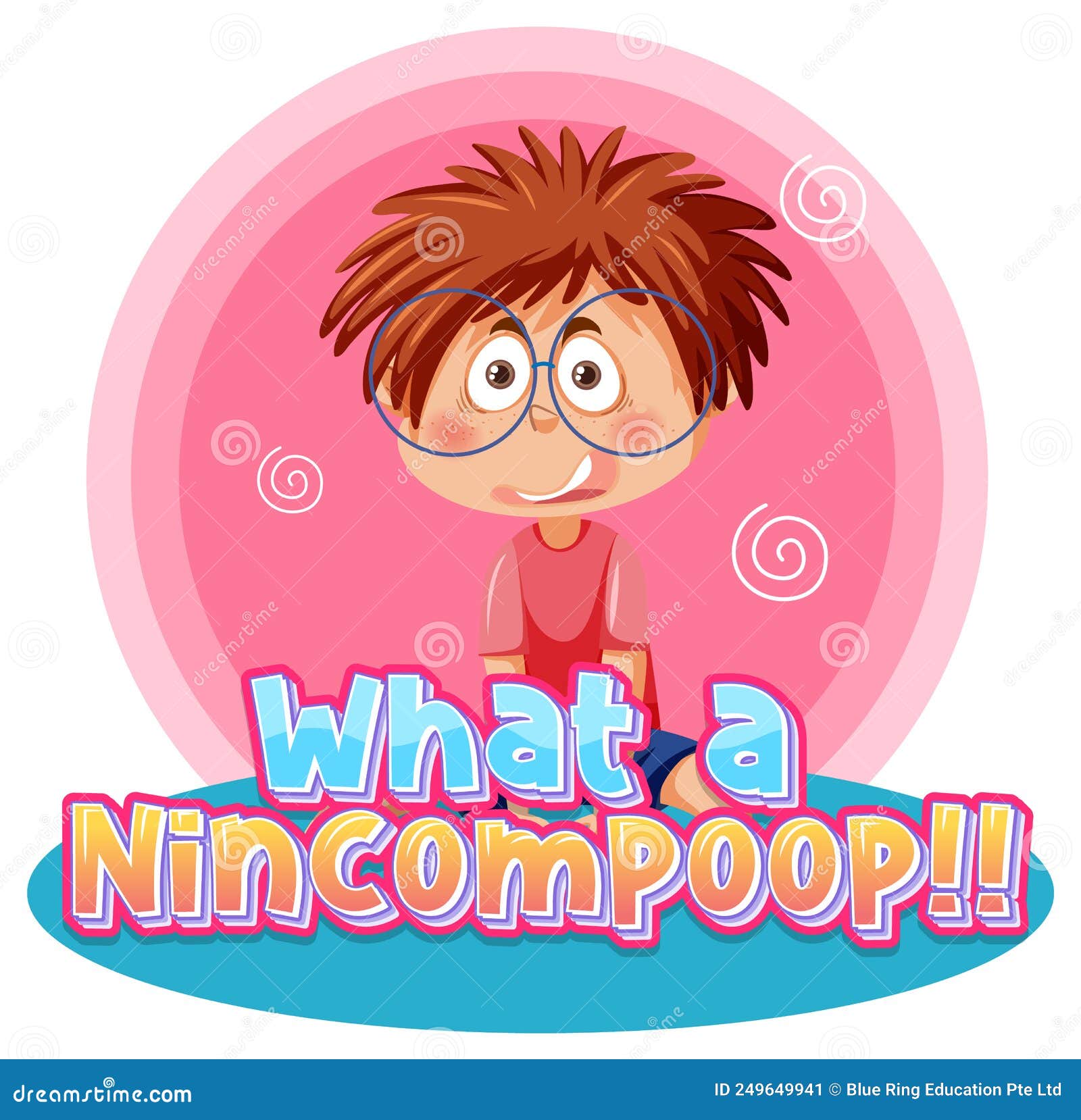 What A Nincompoop Text Word Vector Illustration | CartoonDealer.com ...