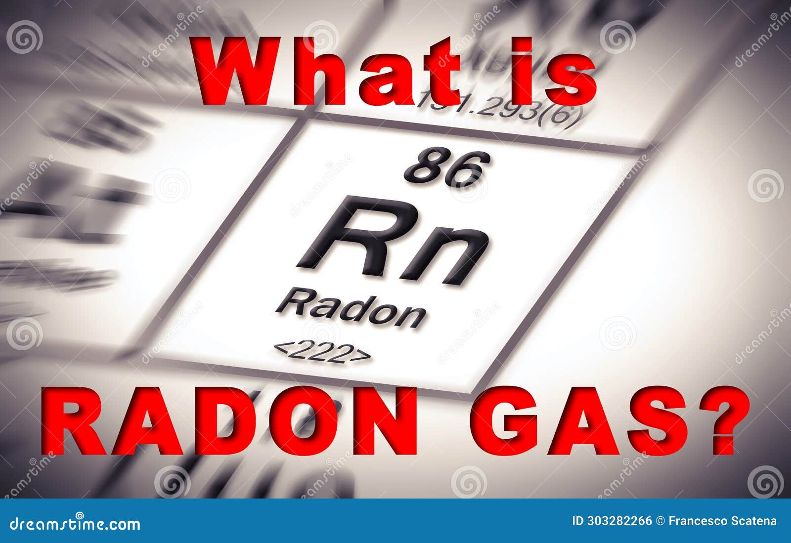 What is Radon Gas? - Concept Image with Periodic Table of the Elements ...