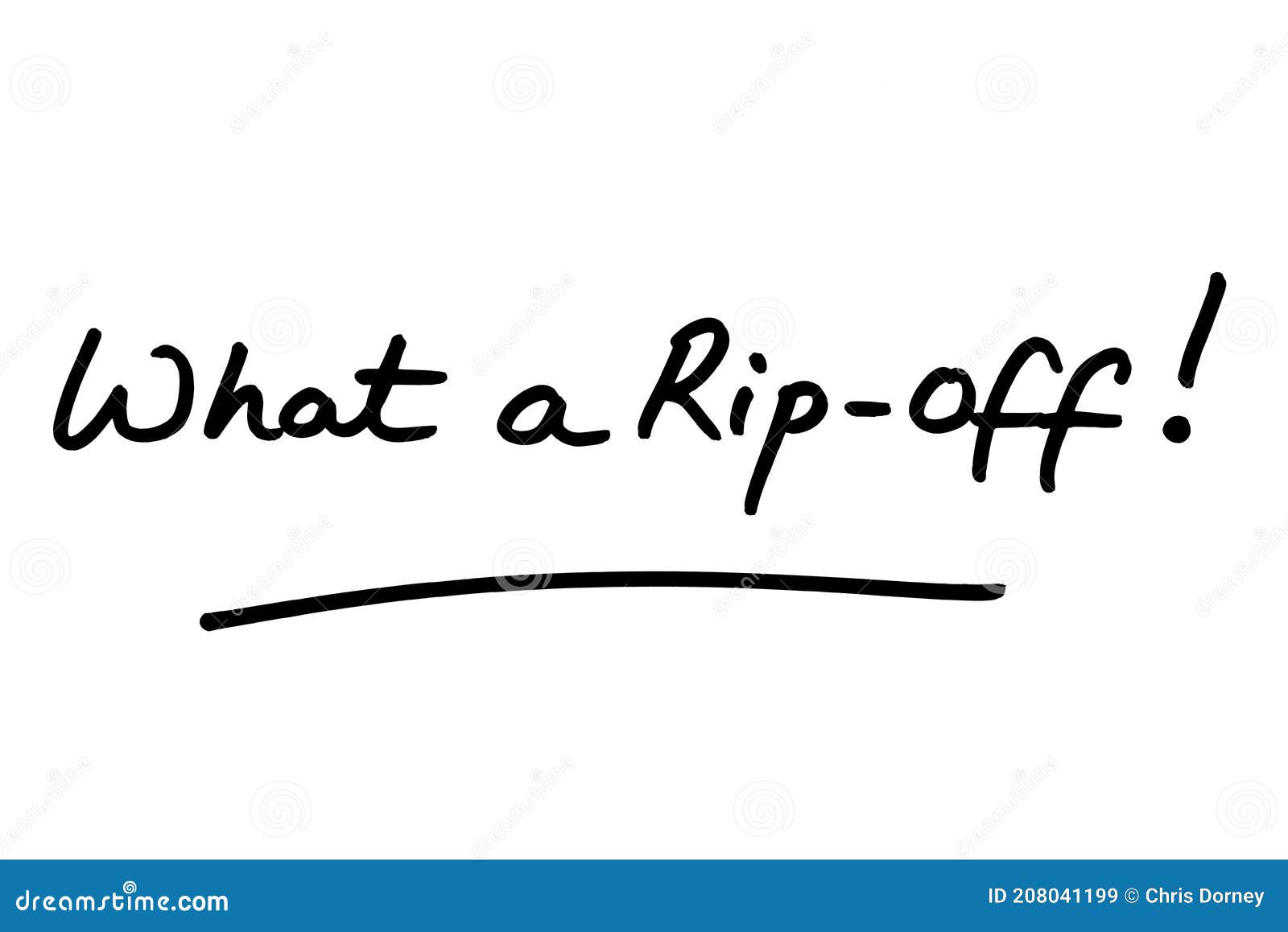 What a Rip-off stock illustration. Illustration of fraudulent - 208041199