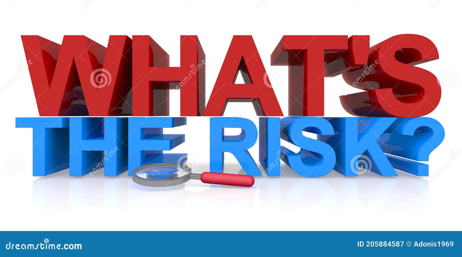 What is the risk on white stock illustration. Illustration of potential ...