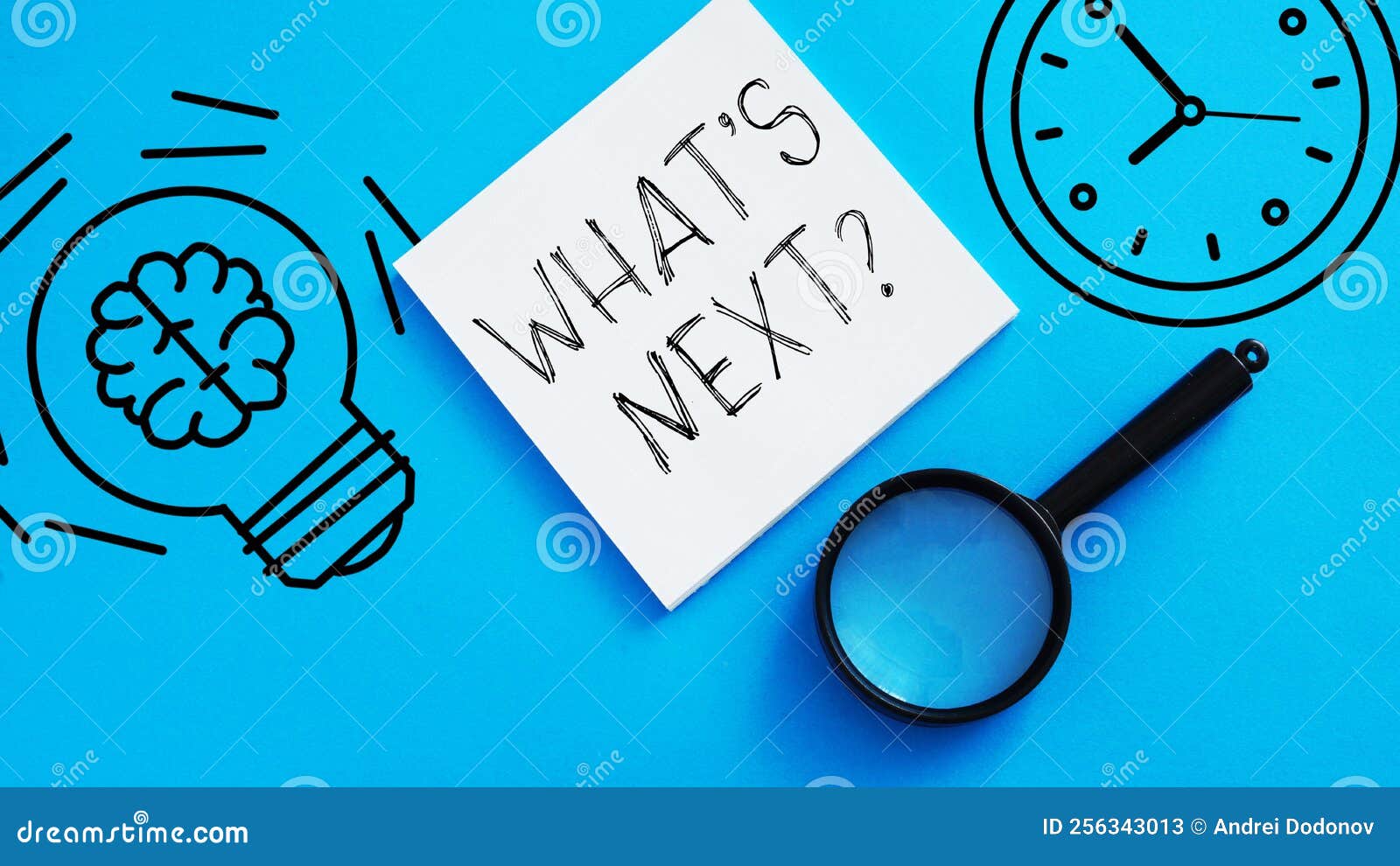 What`s Next is Shown Using the Text Stock Image - Image of operation ...