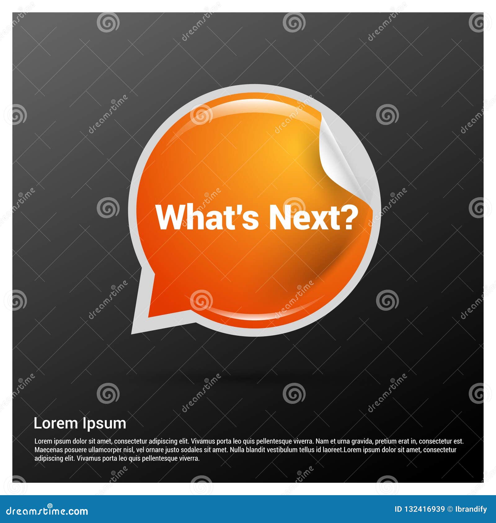 What S Next Typographic Design with Elegent Design Vector Stock Vector ...