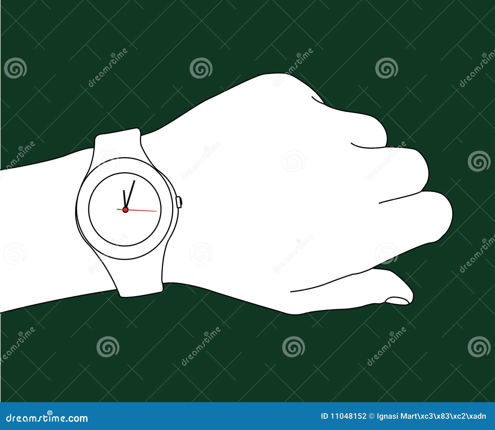 What s the time? stock vector. Illustration of wrist - 11048152