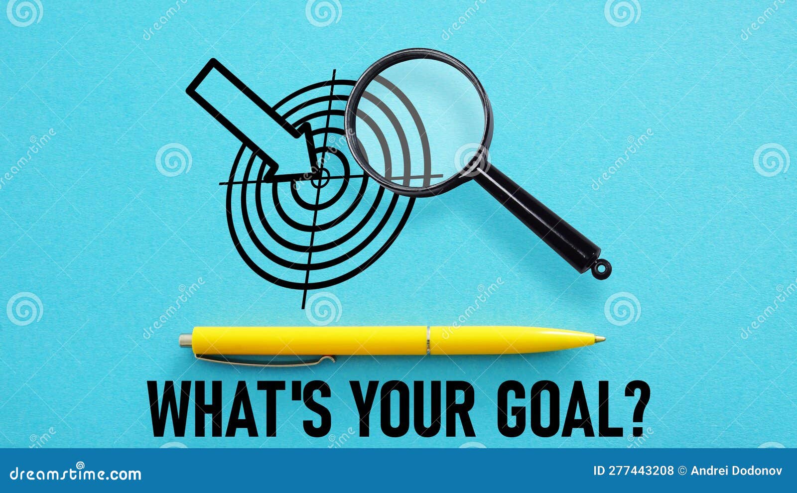 What S Your Goal is Shown Using the Text Stock Photo - Image of startup ...