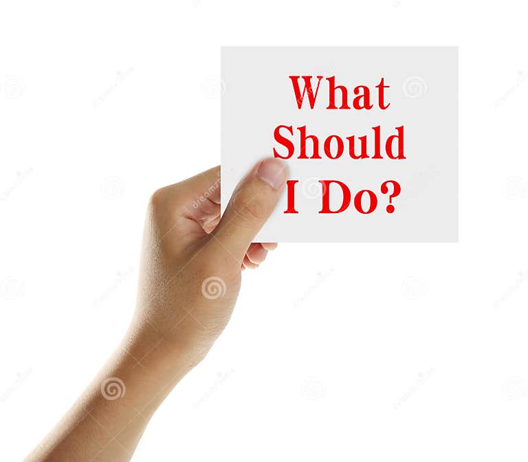 What Should I Do? stock photo. Image of puzzled, background - 42257904