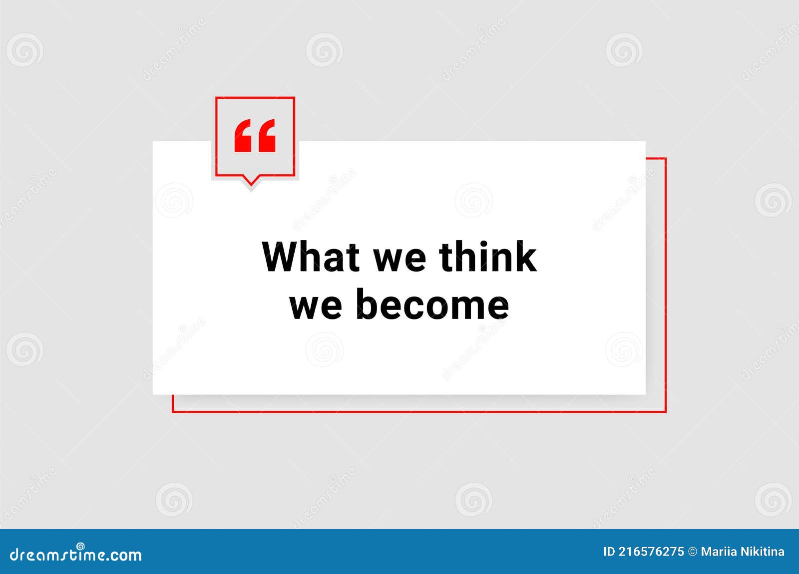What we Think, we Become. Vector Illustration Stock Vector ...