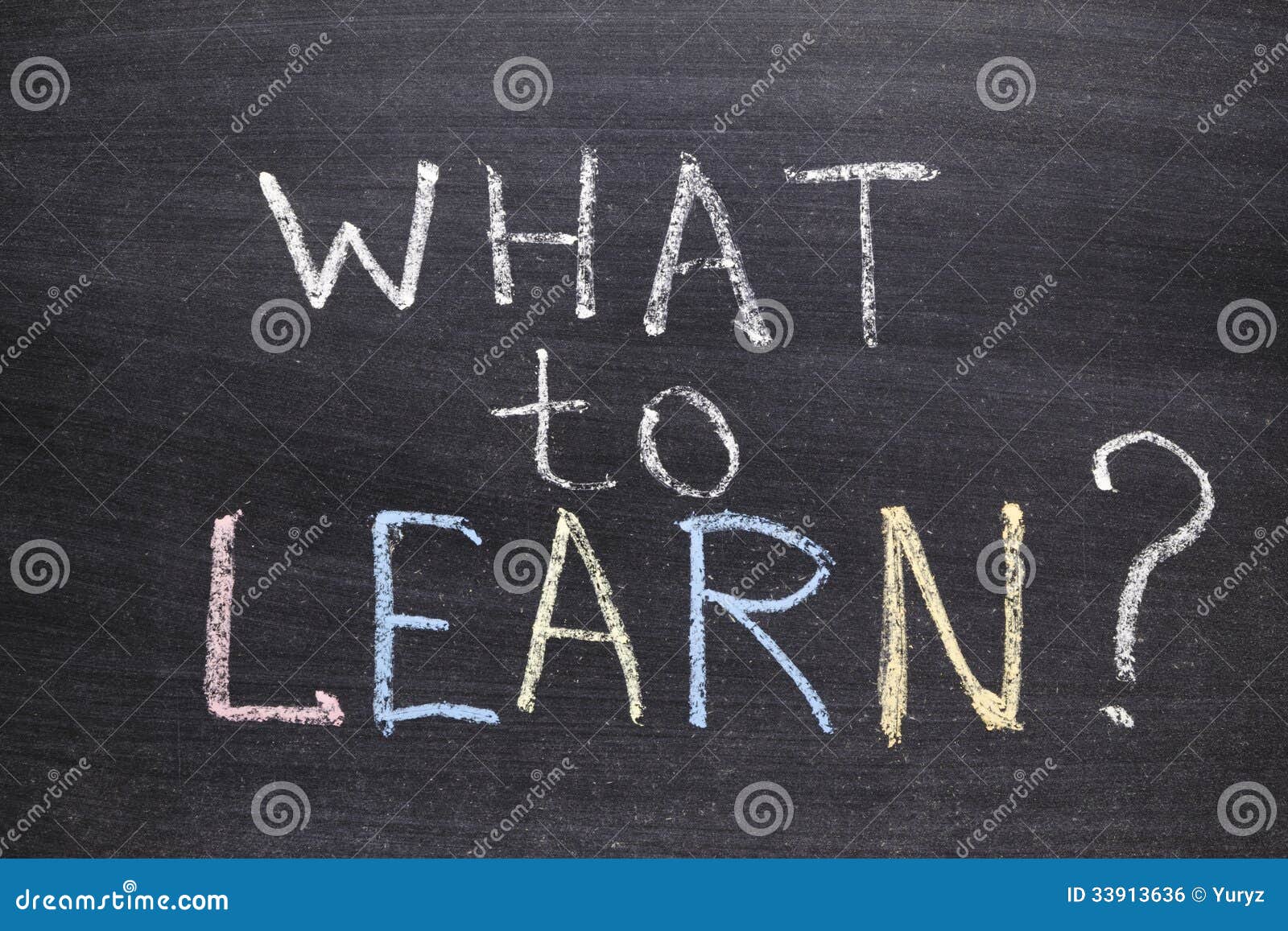 What to learn stock photo. Image of phrase, self, handwritten - 33913636