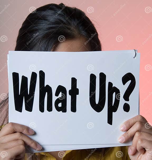What up - Sign Series stock image. Image of holding, question - 4207349