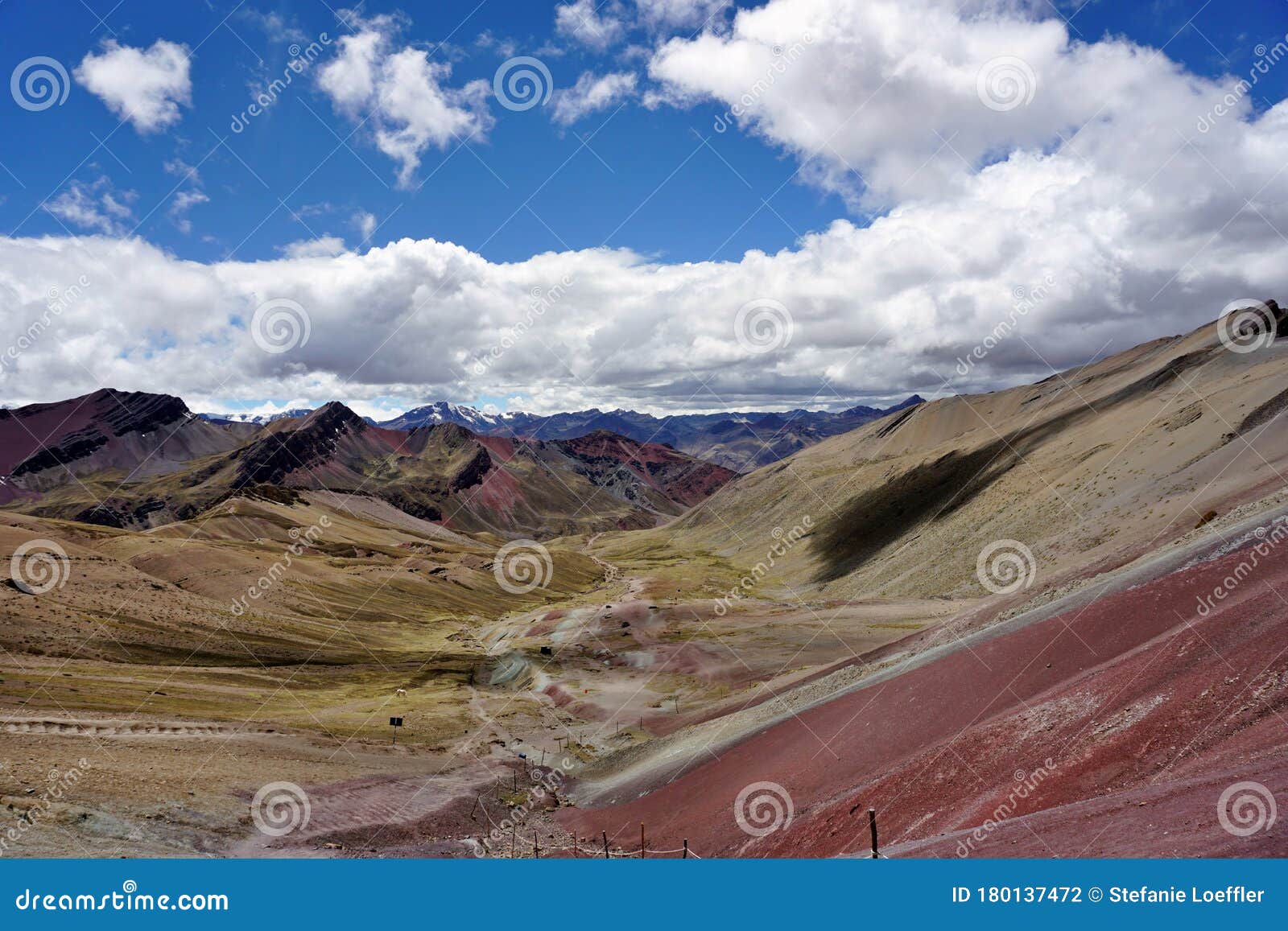 What a View at this Colorful Valley in Peru Stock Photo - Image of hill ...
