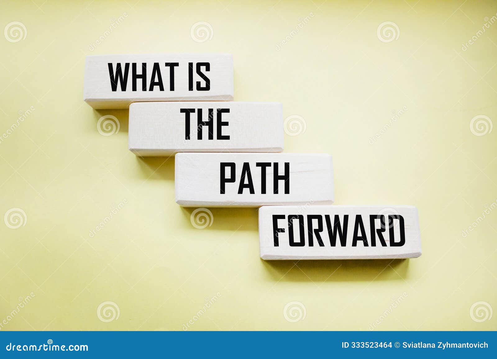 What is the Way Forward Text on Wooden Blocks. Business Concept Stock ...