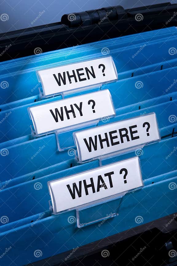 What Where Why when Questions Stock Photo - Image of conceptual ...