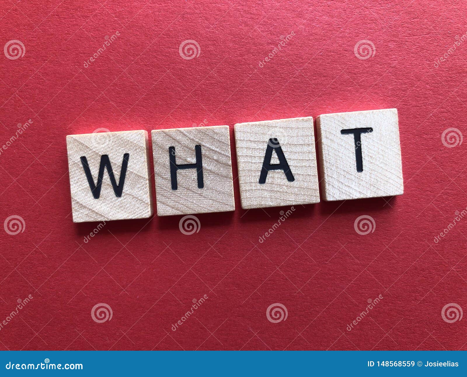 What - Word on Red with Copy Space Stock Image - Image of communication ...