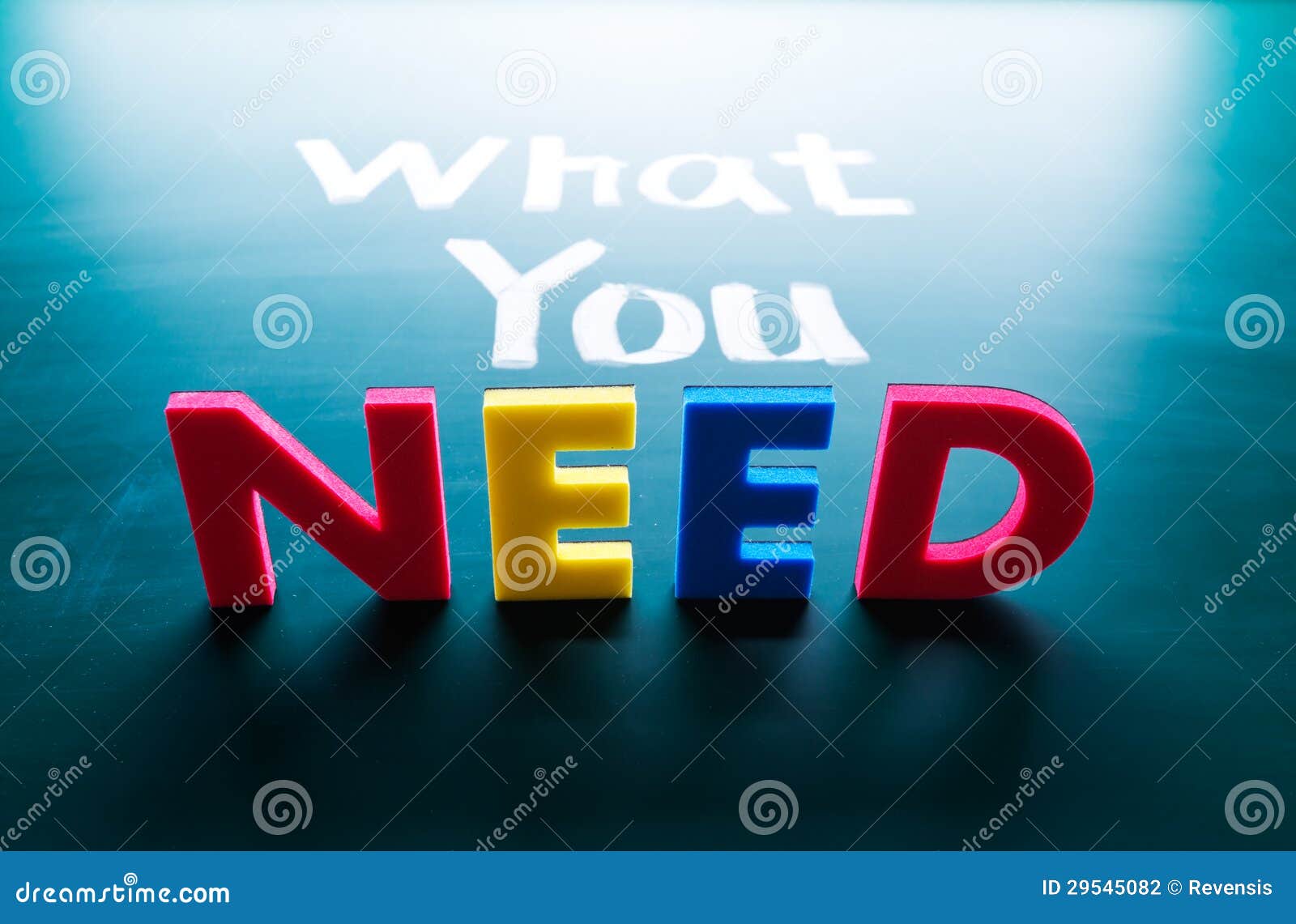 What you need concept stock illustration. Illustration of chalk - 29545082