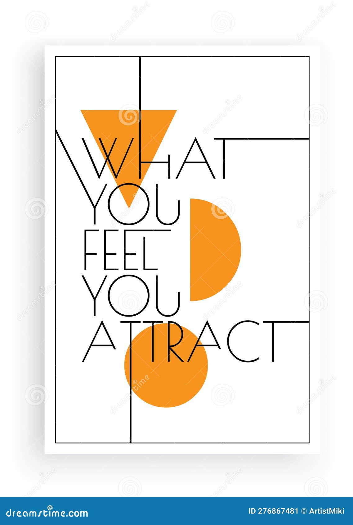 What You Feel You Attract, Vector Stock Vector - Illustration of ...