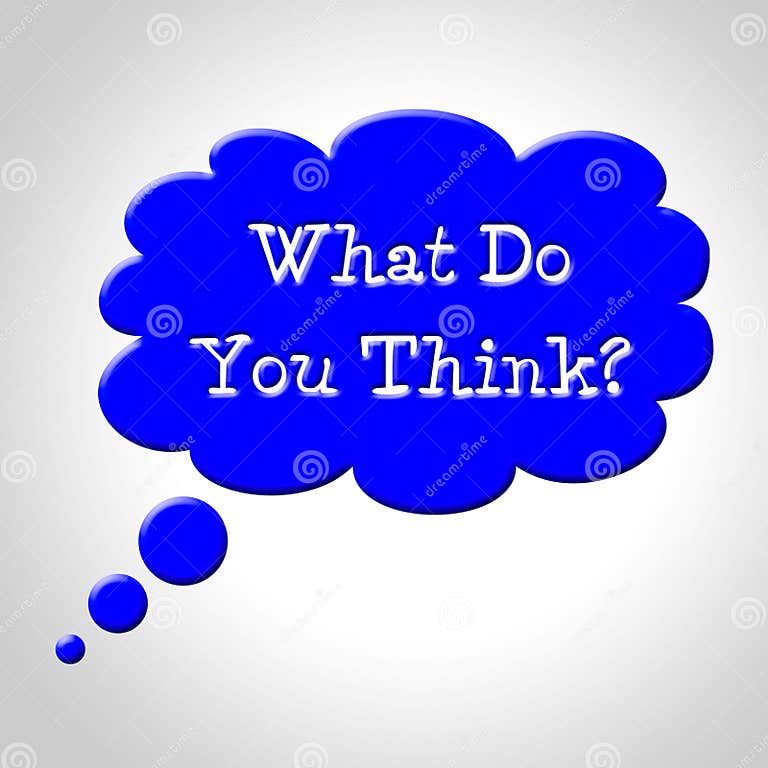 What You Think Shows Point of View and Thought Stock Illustration ...