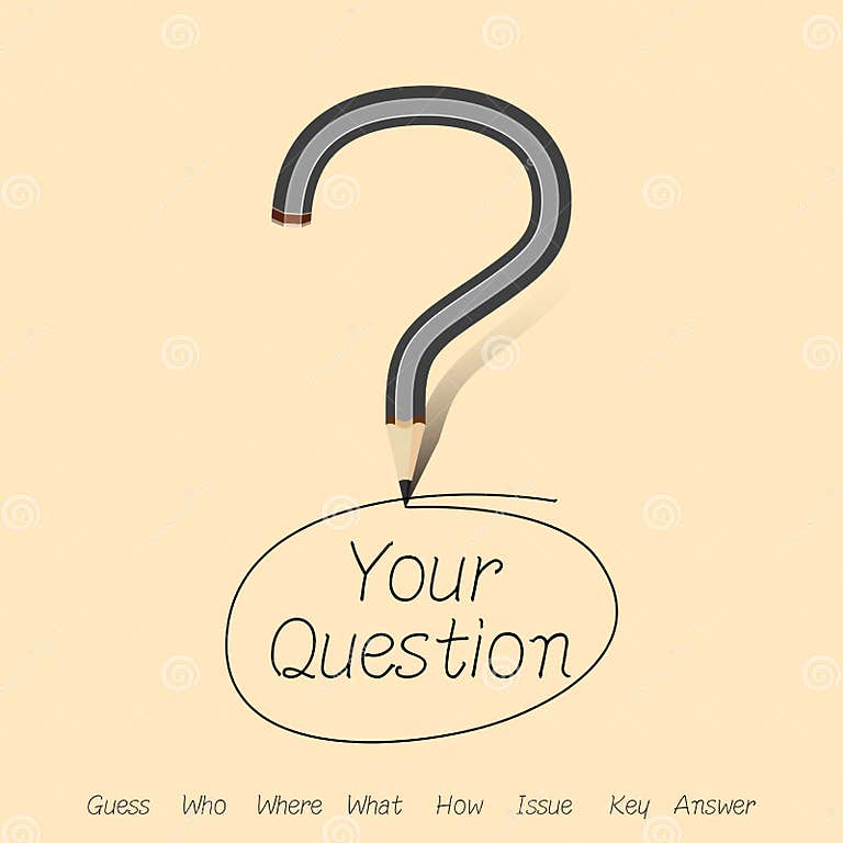 What is Your Answer by Question Mark Stock Vector - Illustration of ...