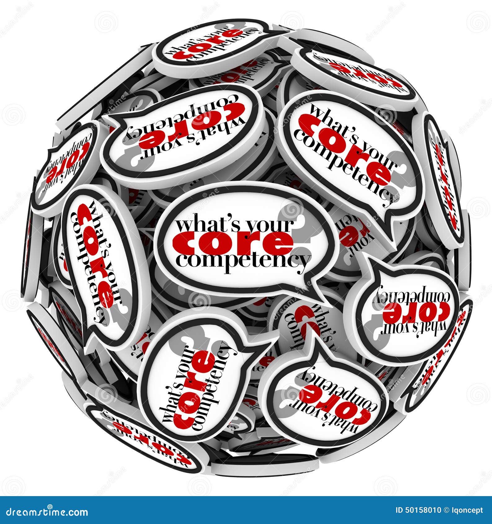 What are Your Core Competencies Speech Bubbles Unique Selling Po Stock ...