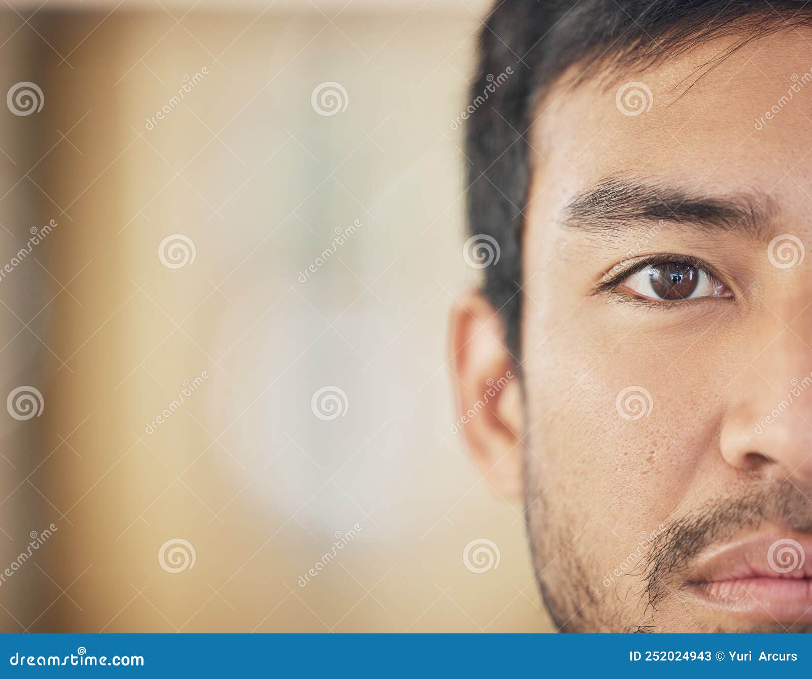 What are Your Goals for the Future. Portrait of a Young Man Staring ...