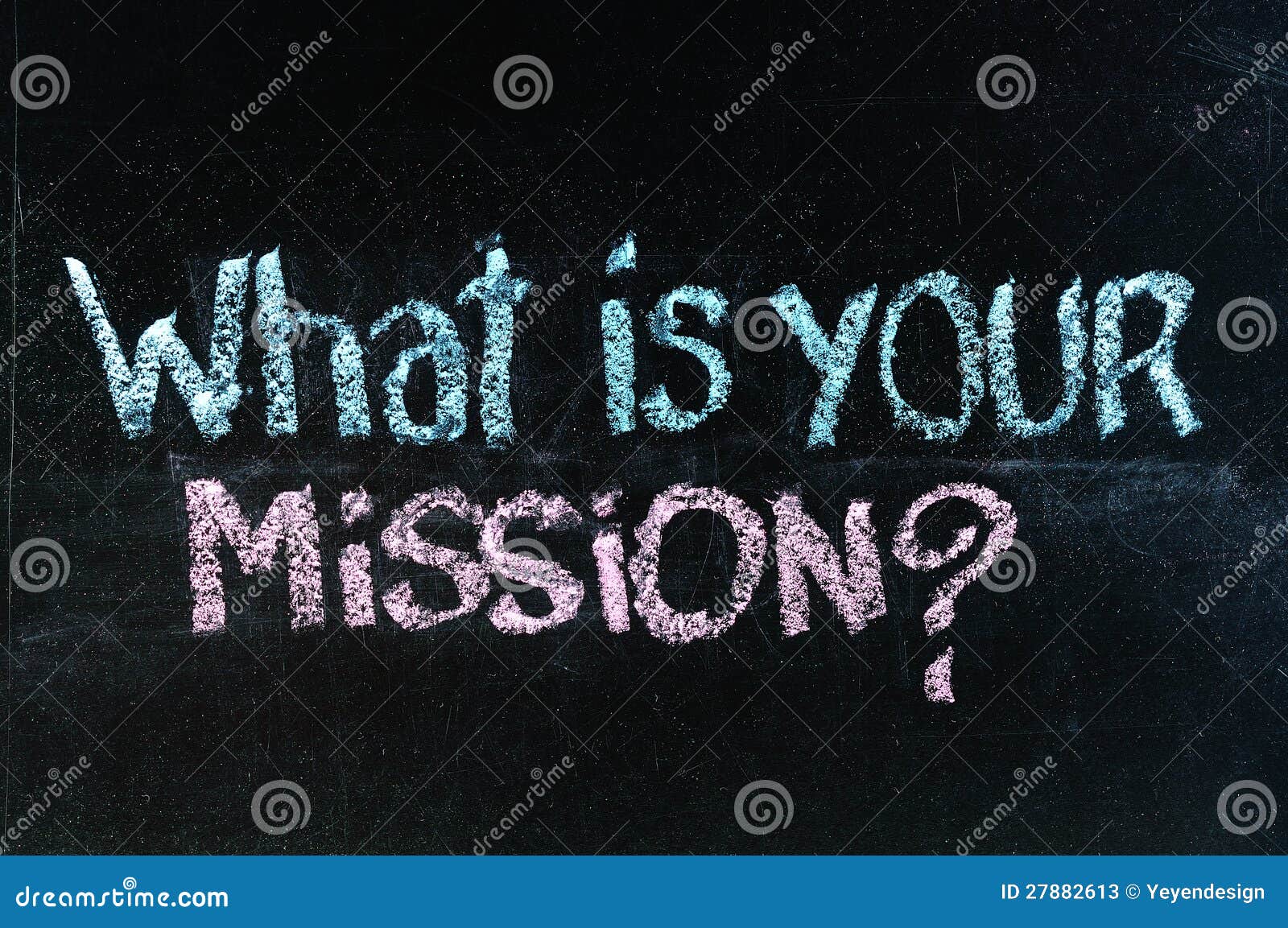 What is Your Mission Question Stock Image - Image of chalkboard, chalk ...