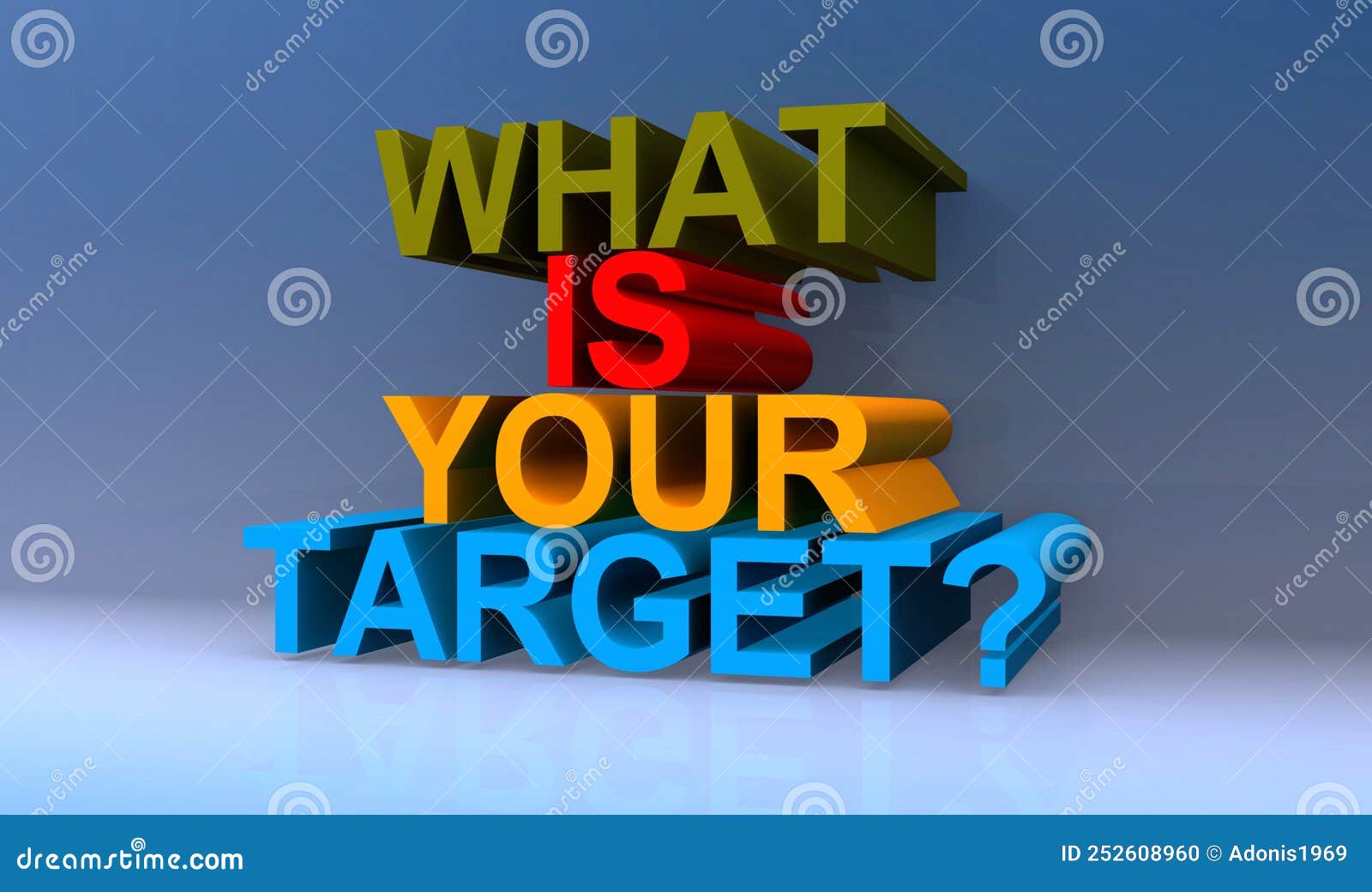 What is Your Target on Blue Stock Illustration - Illustration of ...