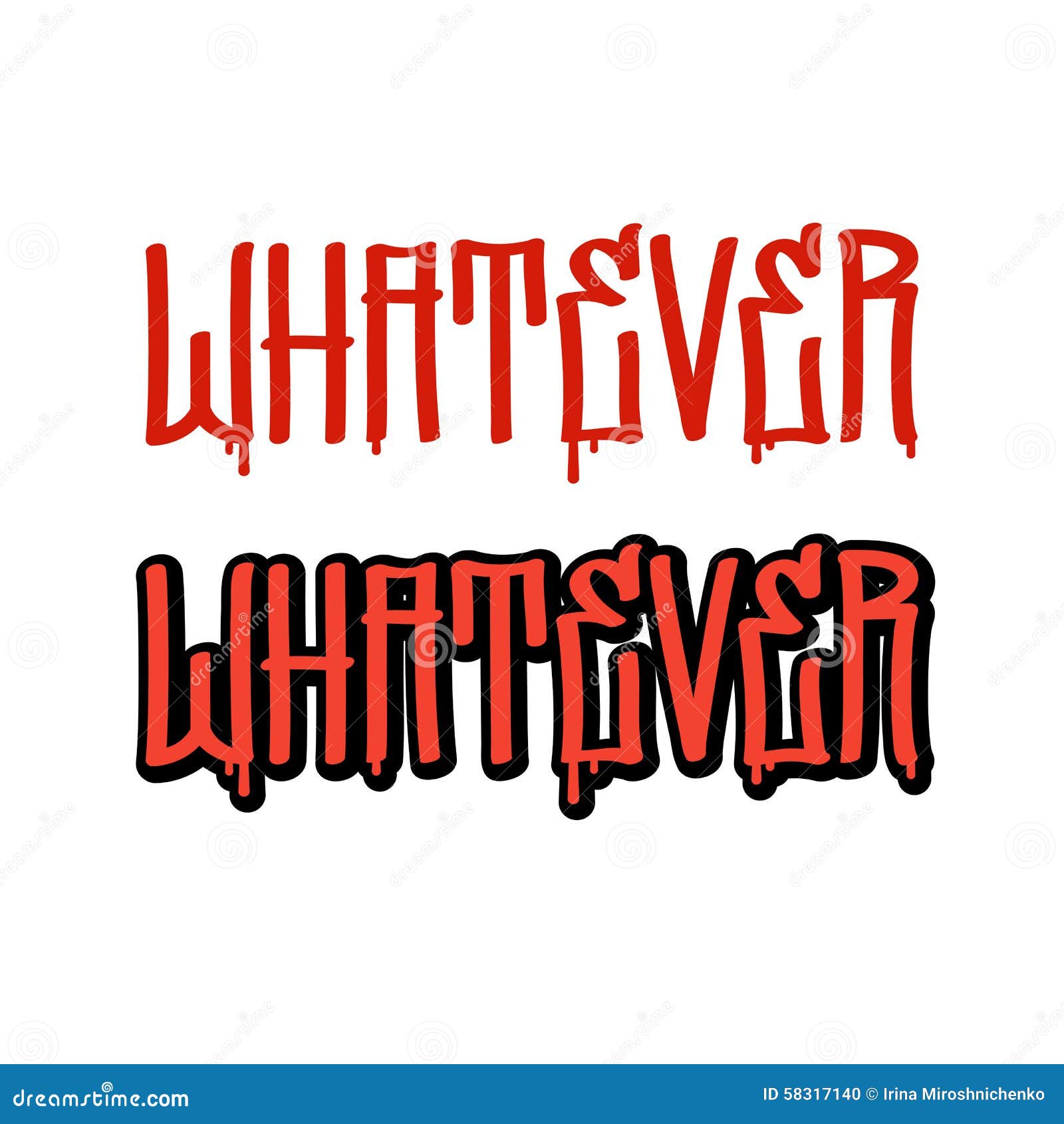 Whatever Font. Vector Alphabet | CartoonDealer.com #129062944