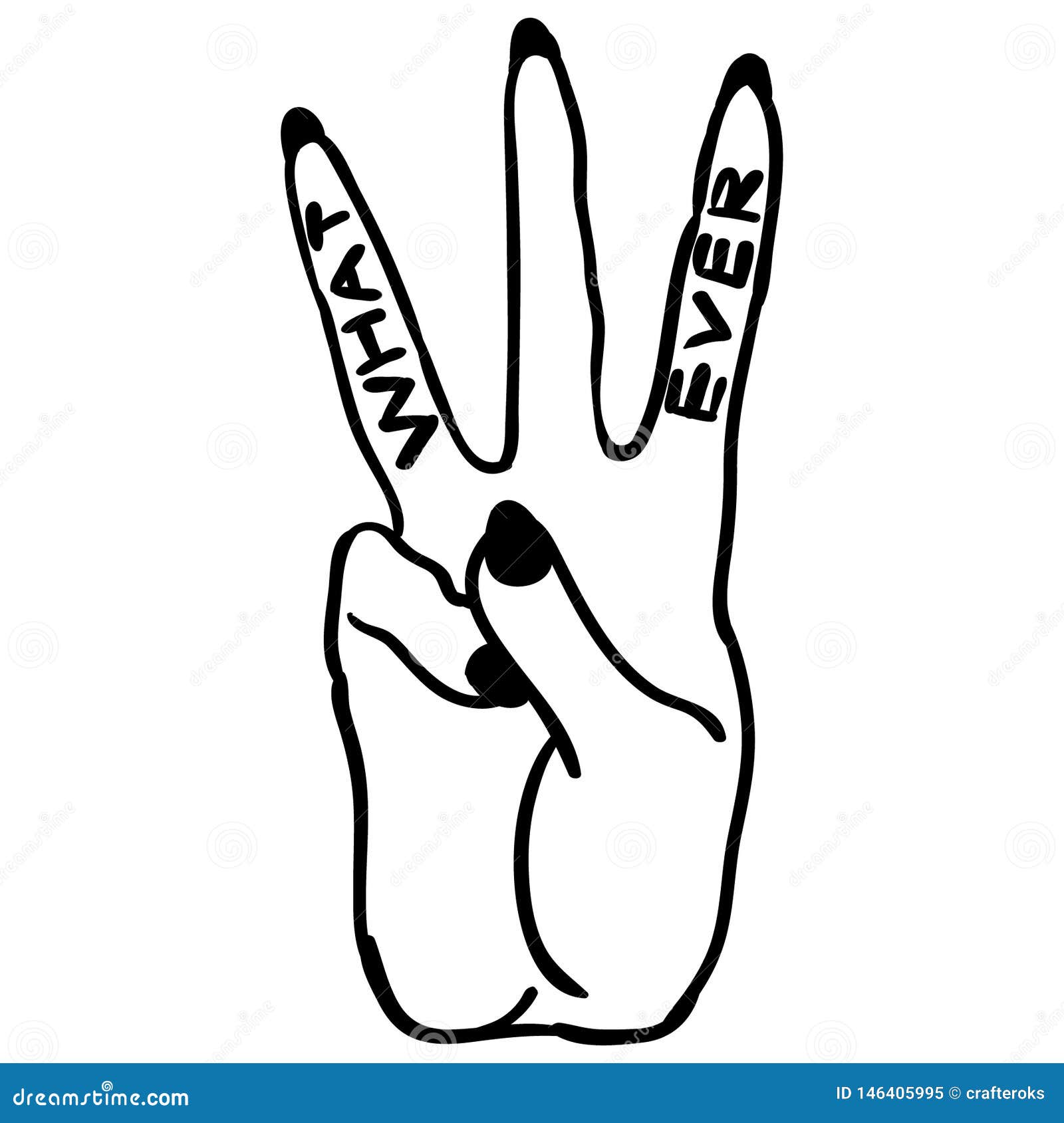 Whatever Hand Sign Illustration by Crafteroks Stock Vector ...