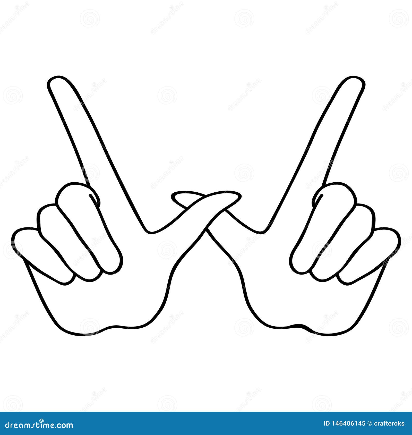Whatever Hand Sign Vector Illustration By Crafteroks | CartoonDealer ...