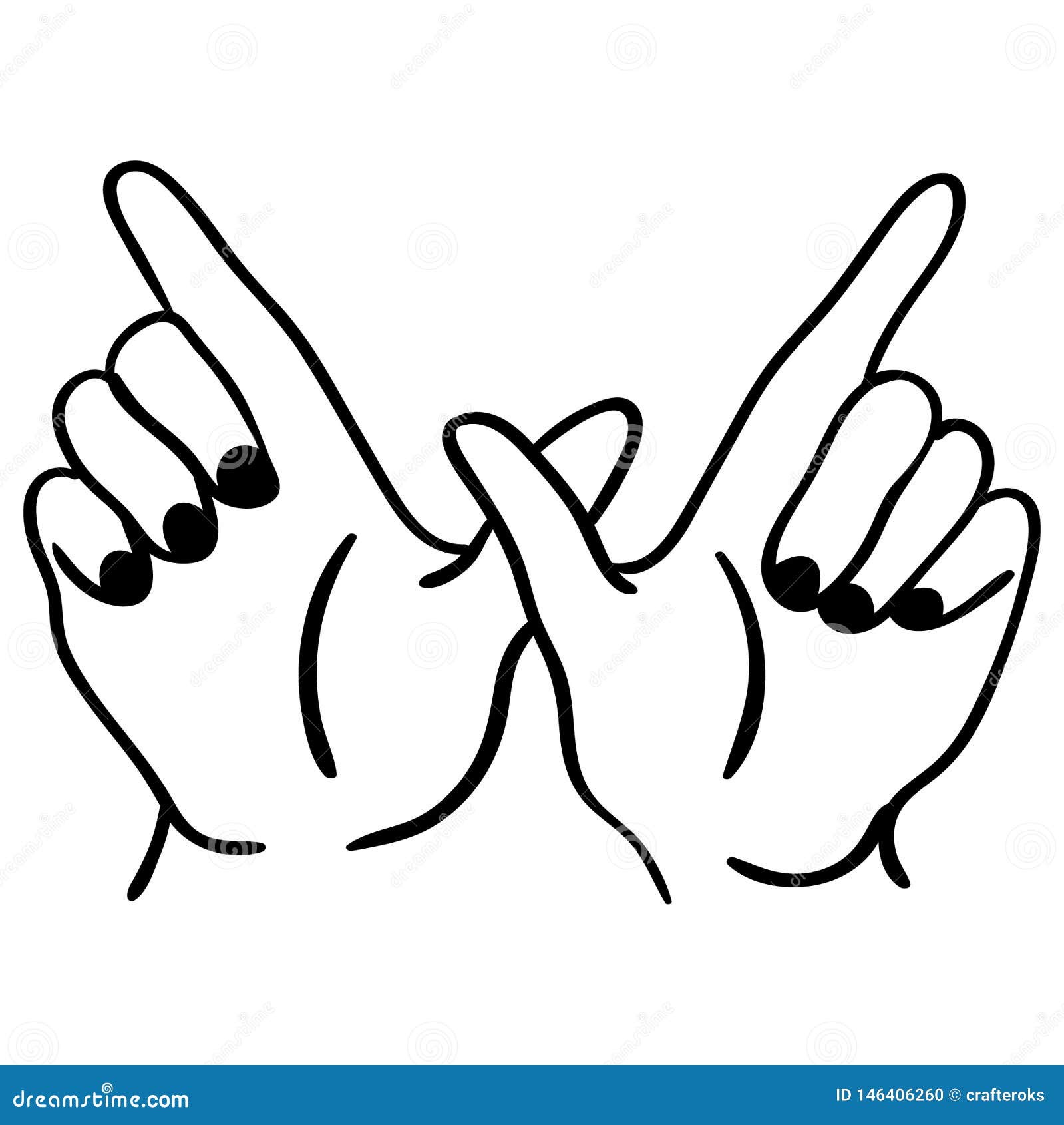 Whatever Hand Sign Vector Illustration By Crafteroks | CartoonDealer ...