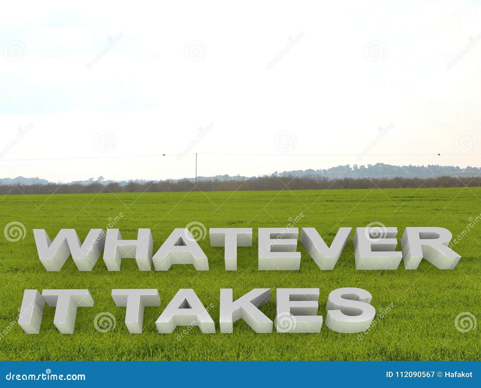 WHATEVER it TAKES concept stock illustration. Illustration of letters ...