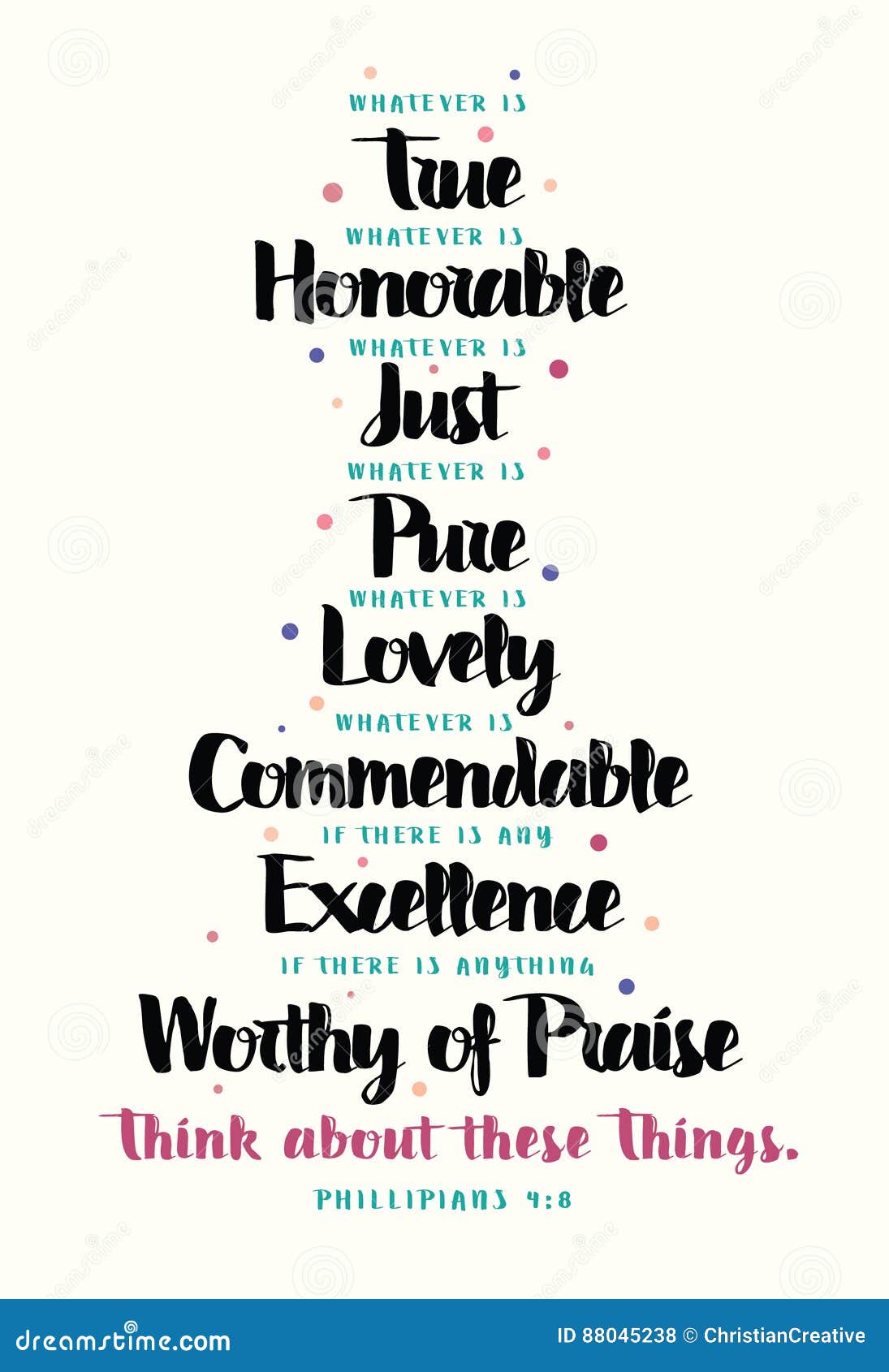 Whatever is True, Whatever is Honorable Bible Verse Typography Design ... Whatever is True, Whatever is Honorable Bible Verse Typography Design ...