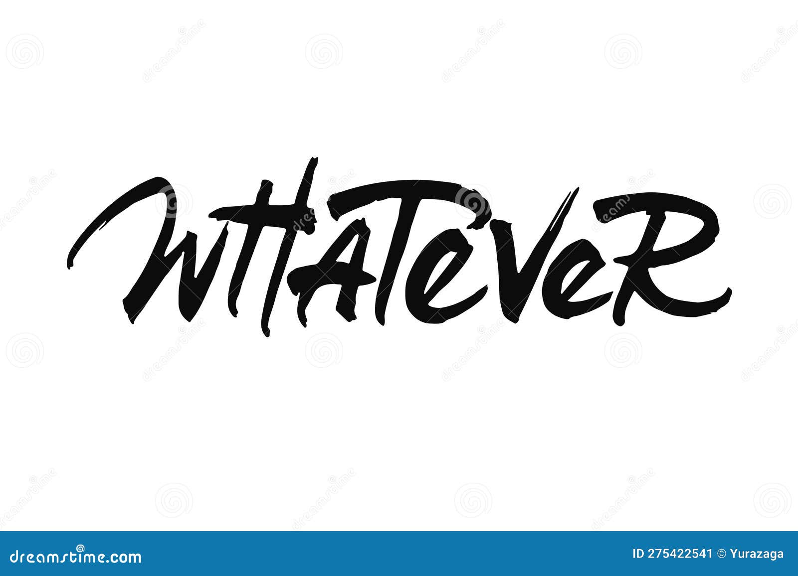 Whatever vector lettering stock vector. Illustration of handwriting ...