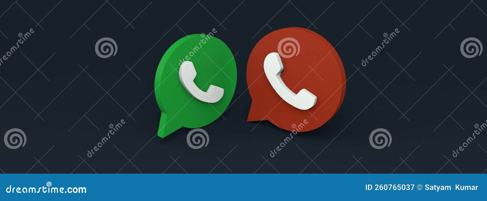 Whats App Logo Red and Green Install and Uninstall App 3d Render Image ...