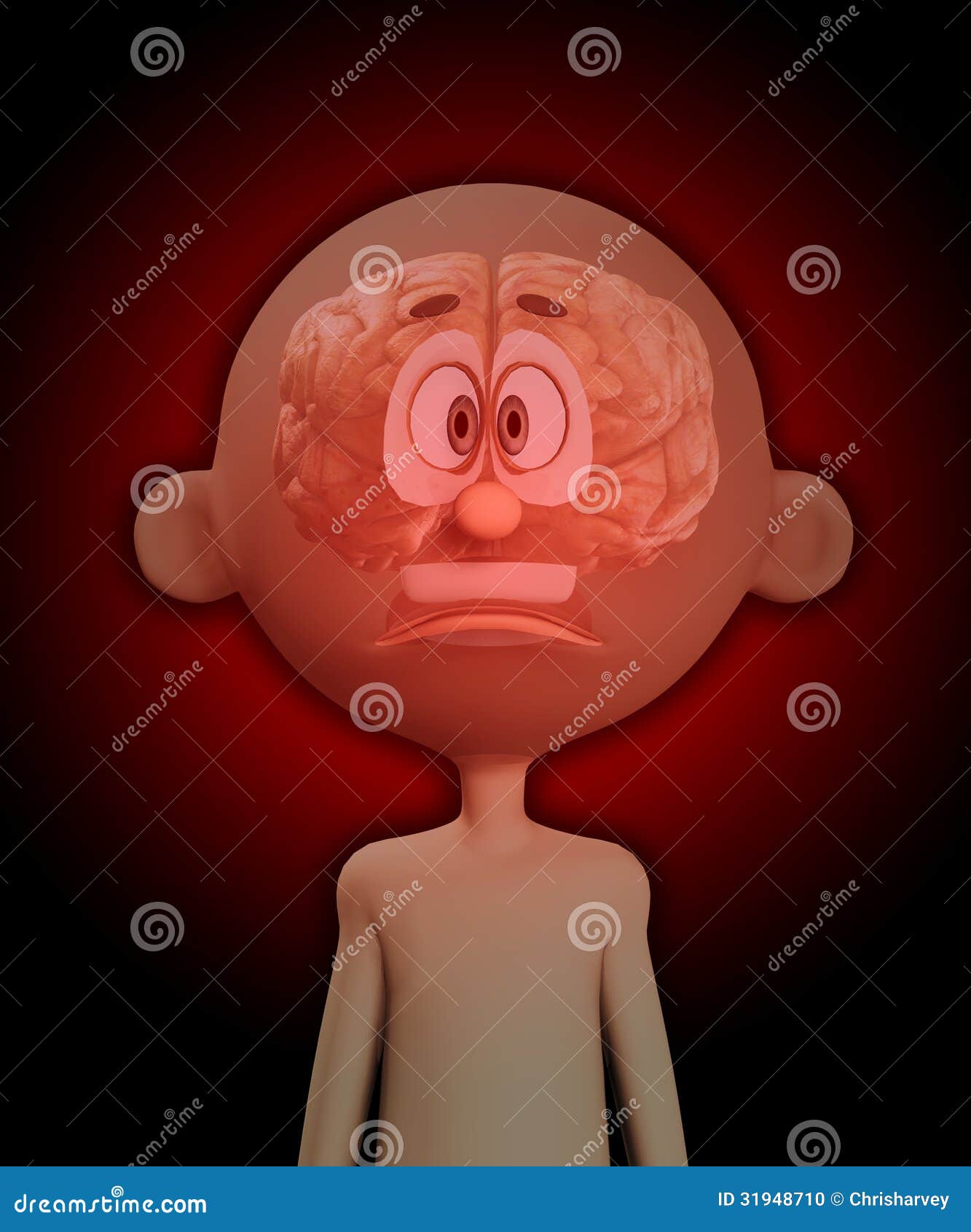 Whats in the Mind of that Man Stock Illustration - Illustration of ...