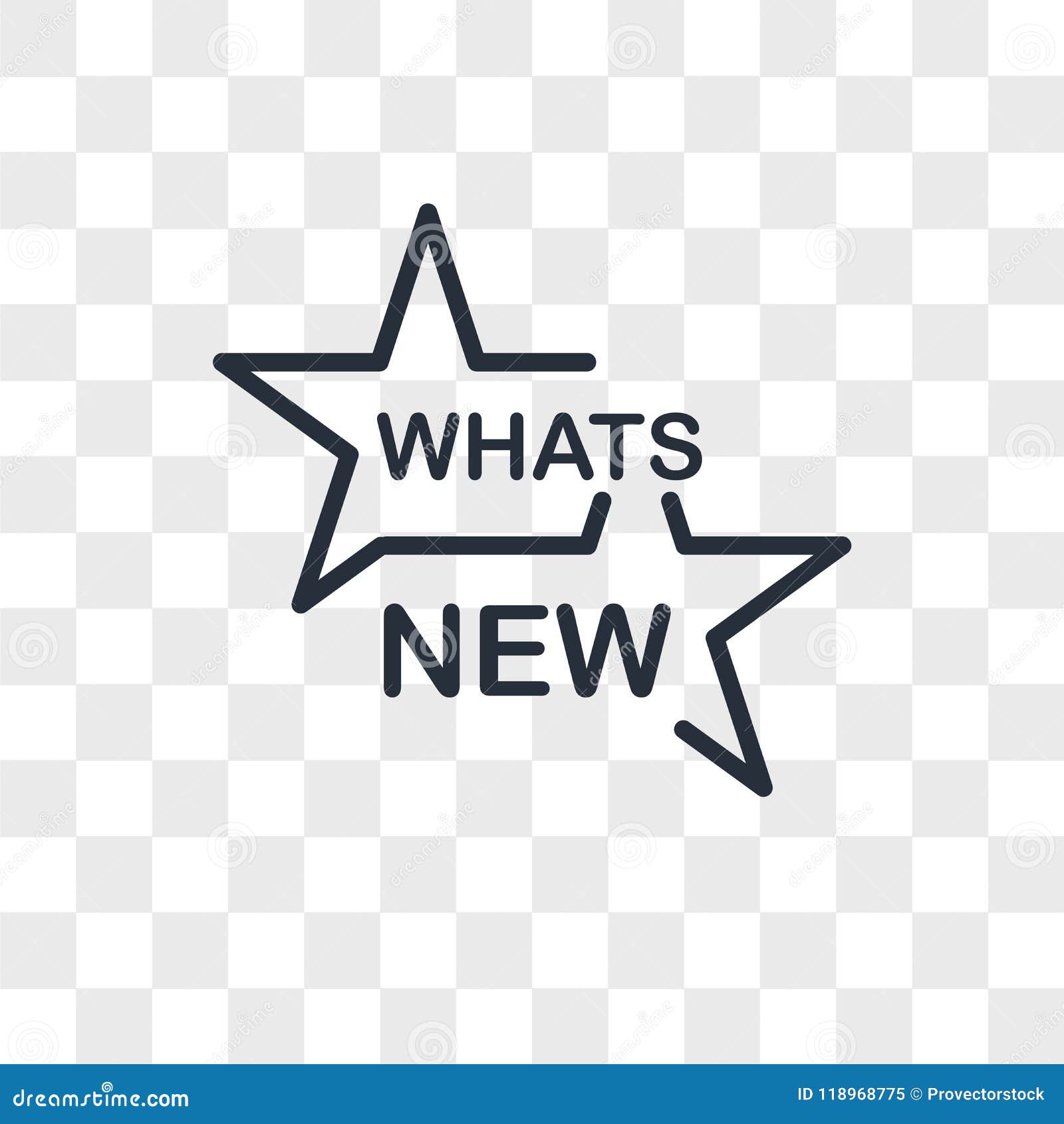 Whats New Vector Icon Isolated on Transparent Background, Whats New ...