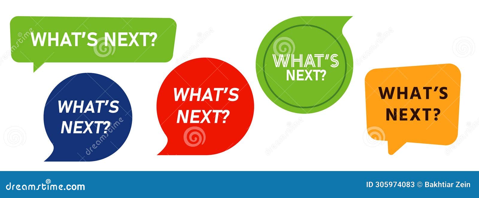 Whats Next Speech Bubble Sign Communication Ask Question Strategy Plan ...