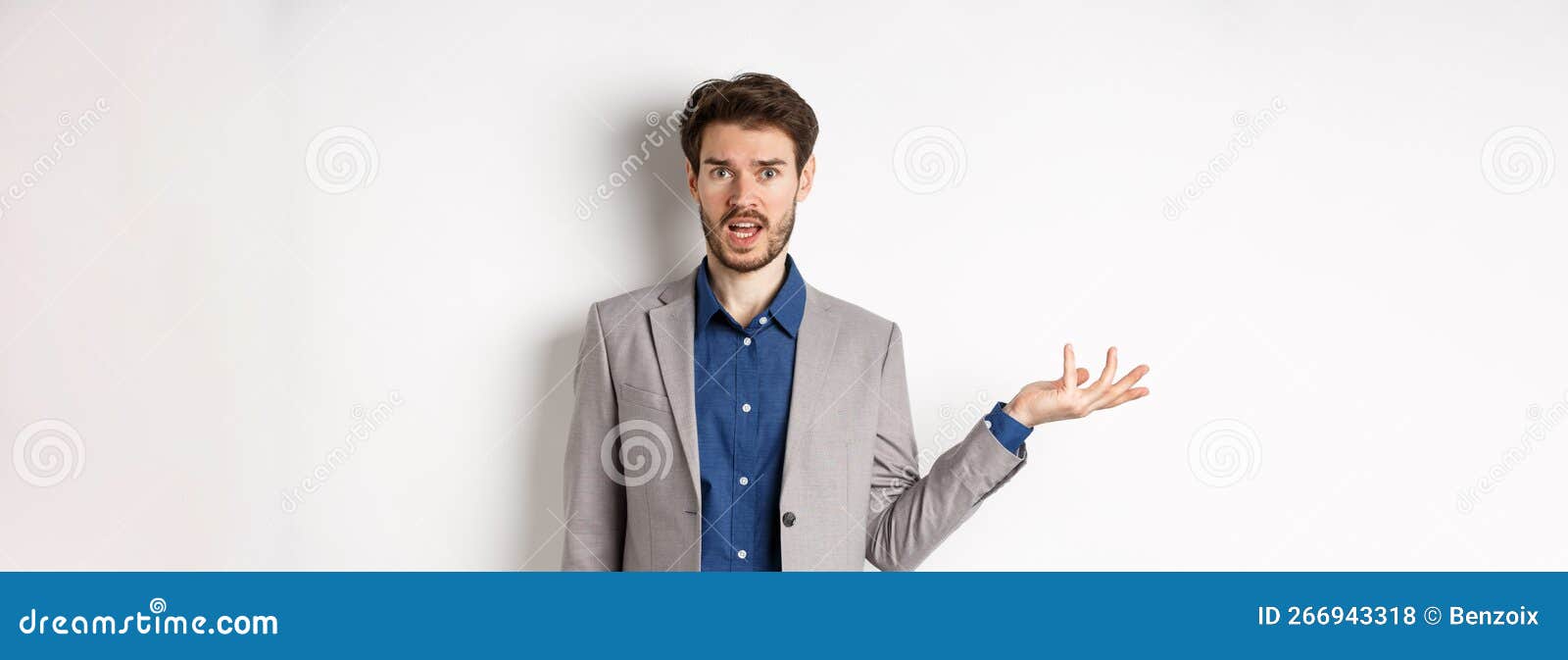 Whats Wrong. Confused Guy in Suit Cant Understand, Looking Clueless ...