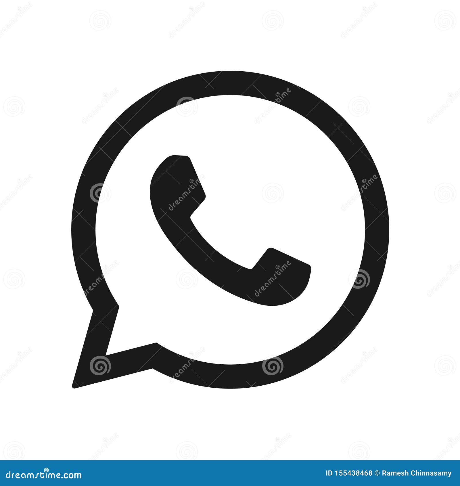 Whatsapp Social Media Icon Button Editorial Stock Photo - Illustration ...