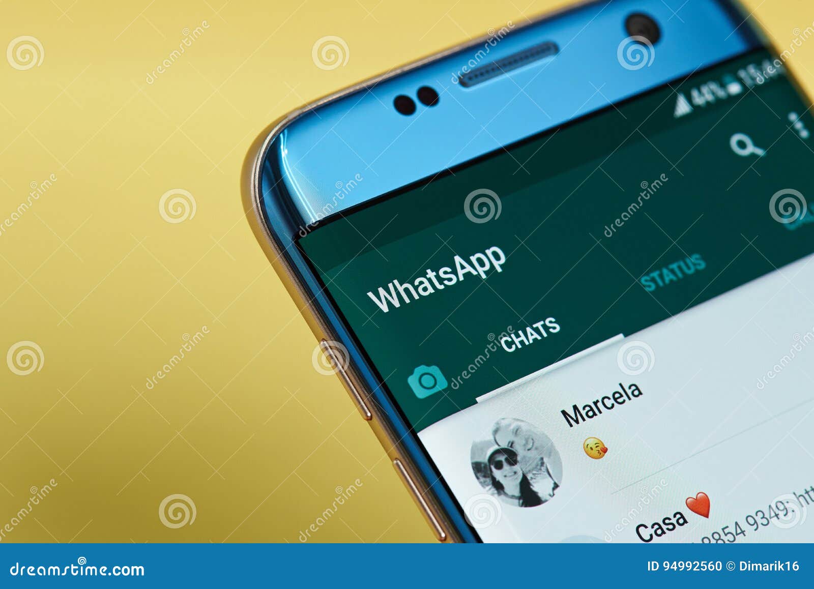 Whatsapp application menu editorial image. Image of mobile - 94992560