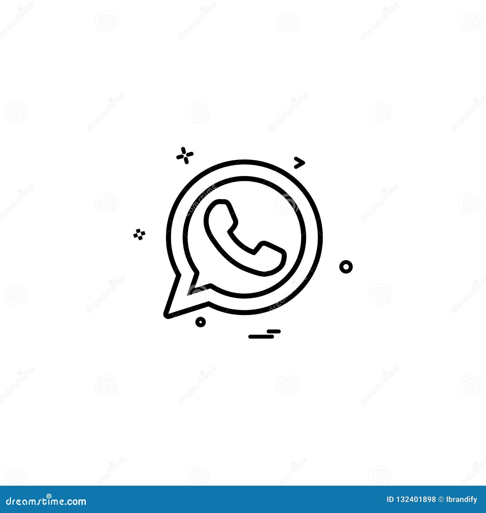 Whatsapp Icon Design Vector Stock Vector - Illustration of internet ...