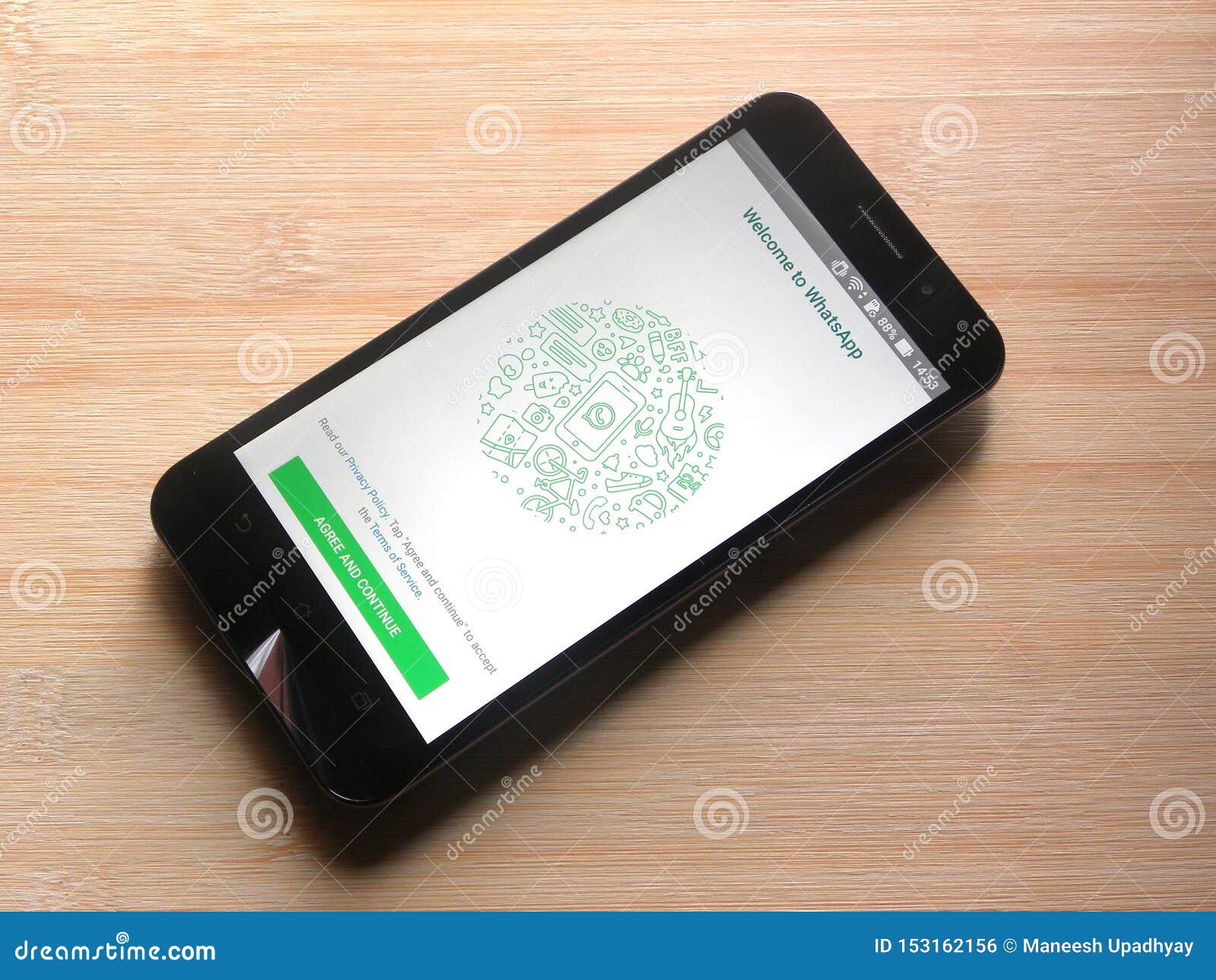 WhatsApp login editorial photo. Image of information - 153162156