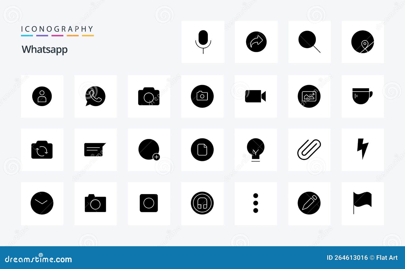 20 Whatsapp Solid Glyph Icon Pack Like Basic Camera App Ui Arrow Cartoon Vector | CartoonDealer ...